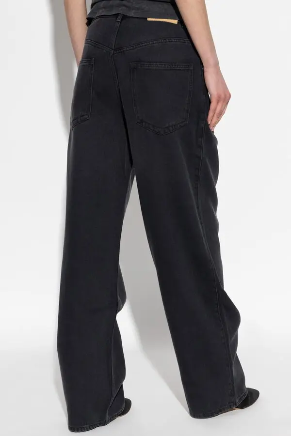 Isabel Marant Étoile Rodayna Wide-leg Jeans - Black