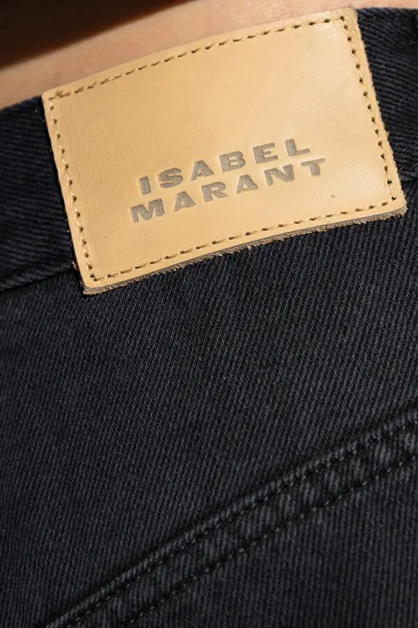 Isabel Marant Étoile Rodayna Wide-leg Jeans - Black