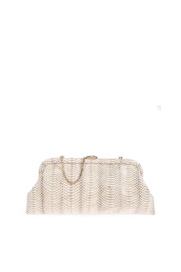 JIMMY CHOO Skylar Embossed Leather Clutch