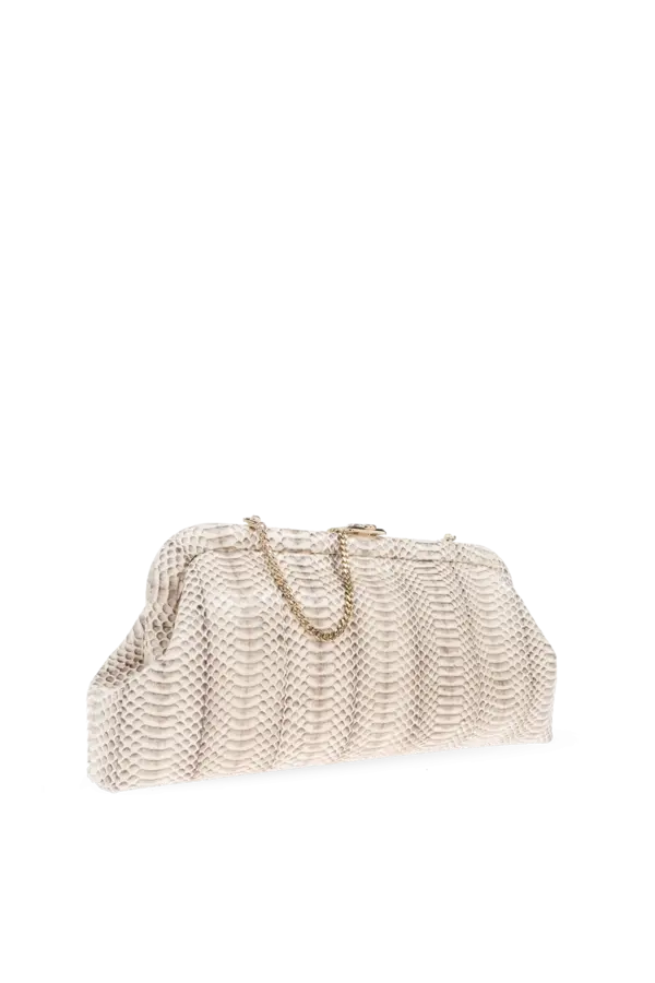 JIMMY CHOO Skylar Embossed Leather Clutch