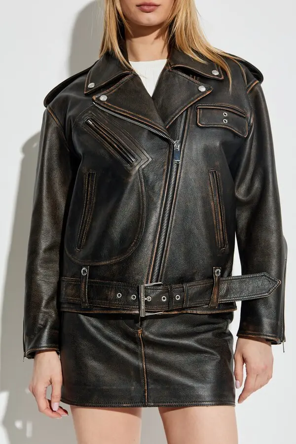 Alexander McQueen Leather Biker Jacket
