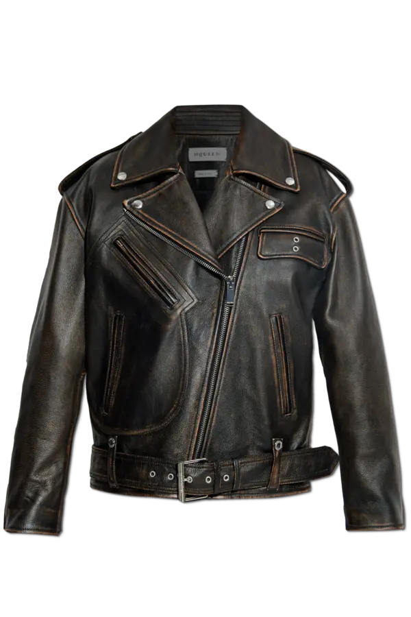 Alexander McQueen Leather Biker Jacket