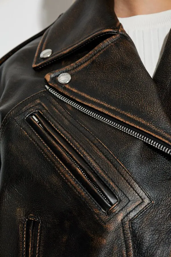 Alexander McQueen Leather Biker Jacket