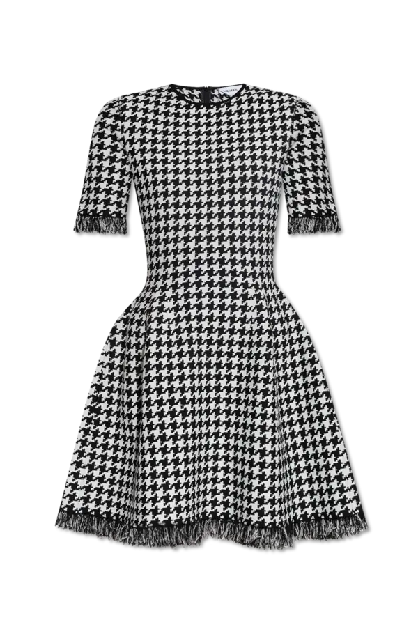 Alexander McQueen Houndstooth Patterned Dress