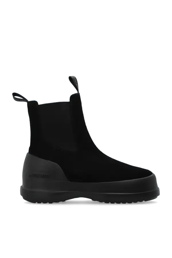 Moon Boot Mb Luna Chelsea Suede Snow Boots - Black