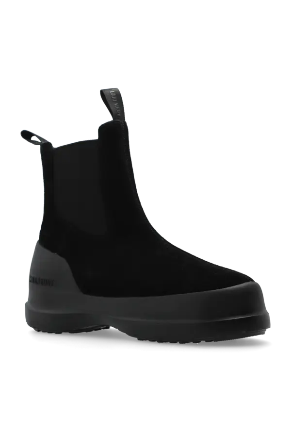 Moon Boot Mb Luna Chelsea Suede Snow Boots - Black