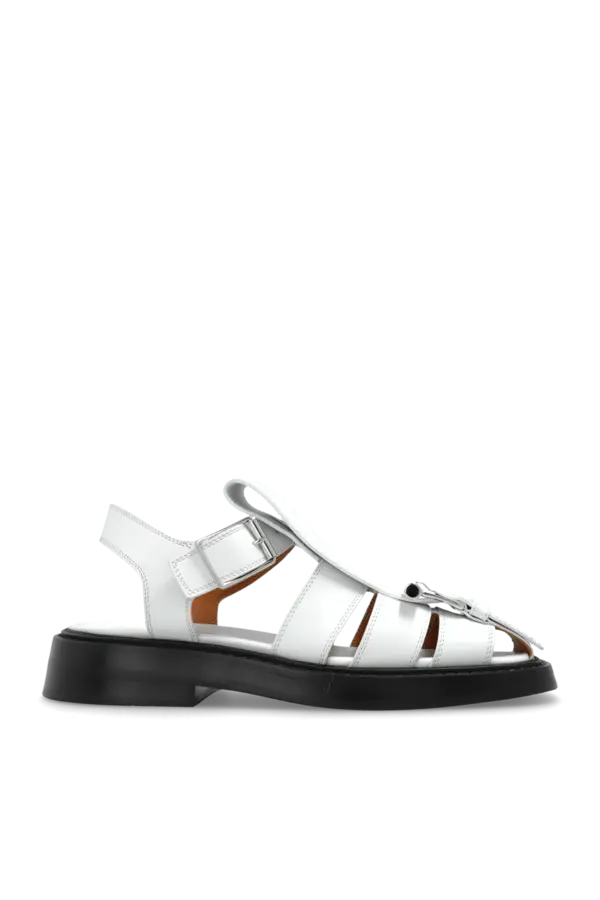 Alexander McQueen Leather Sandals - White