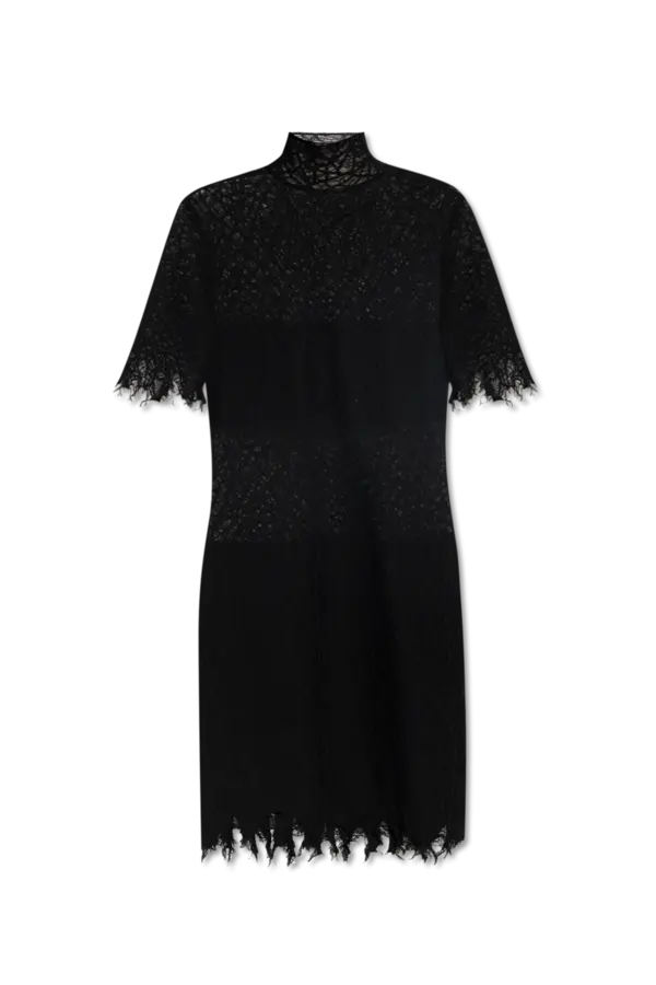 Alexander McQueen Lace Mini Dress - Black