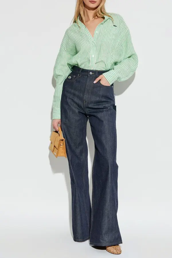 Lacoste High-waisted Bootcut Jeans