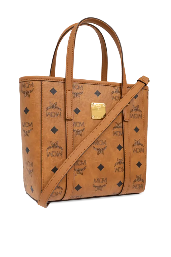 Mcm Monogram Handbag - Brown