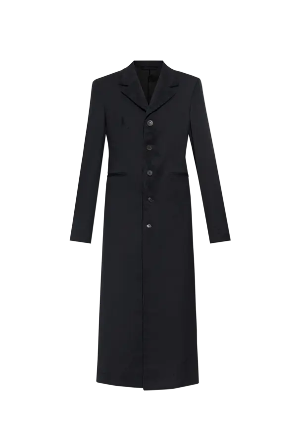 Balenciaga Long Coat With Vintage Effect