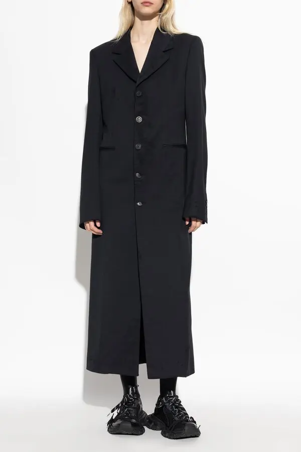 Balenciaga Long Coat With Vintage Effect
