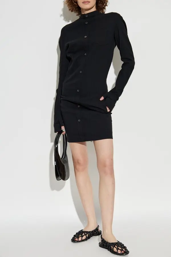 Issey Miyake Long Sleeve Mini Dress