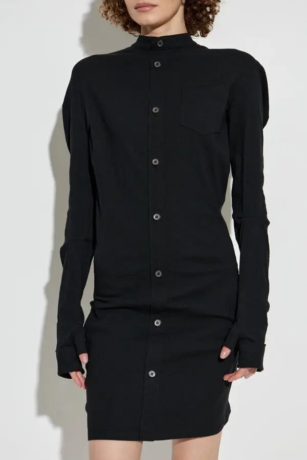 Issey Miyake Long Sleeve Mini Dress