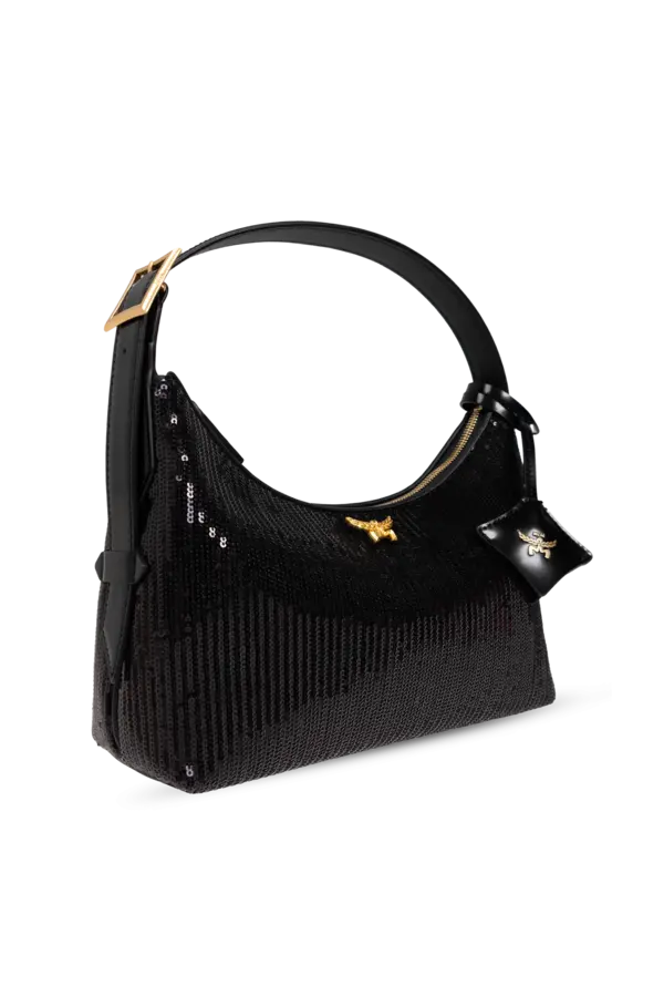 Mcm Sequin Shoulder Bag