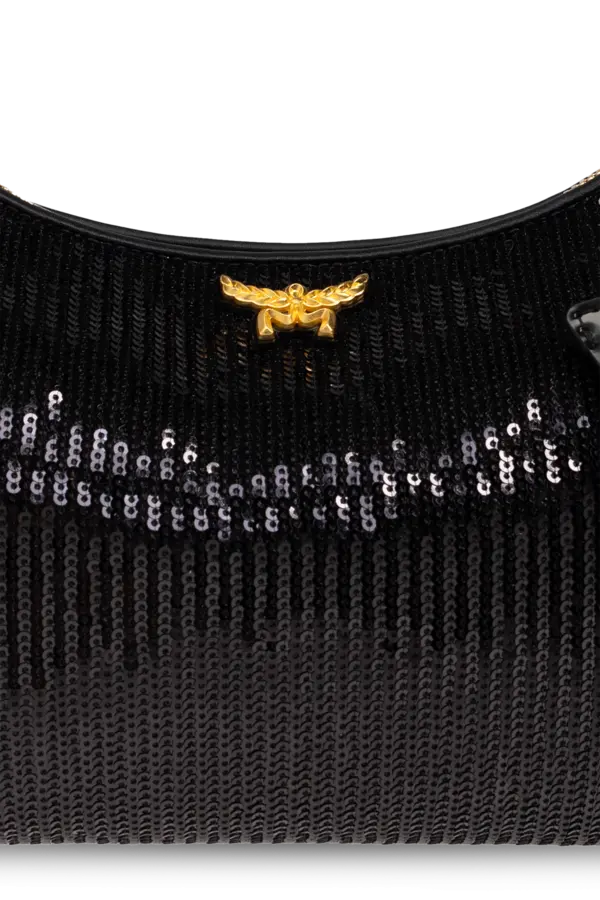 Mcm Sequin Shoulder Bag