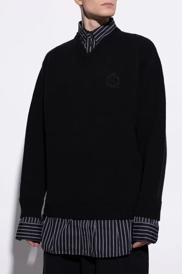 Balenciaga V-neck Wool Sweater