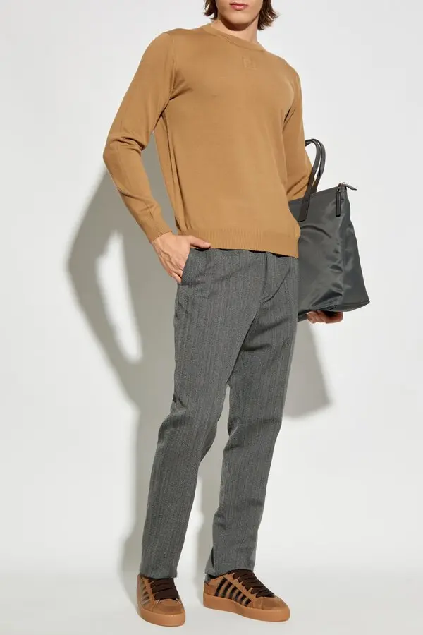 TOD’S Creased Pinstripe Trousers