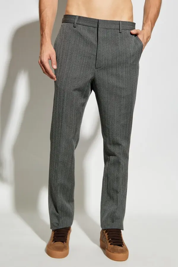 TOD’S Creased Pinstripe Trousers