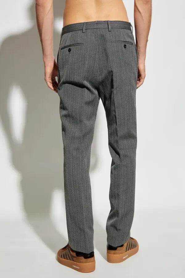 TOD’S Creased Pinstripe Trousers