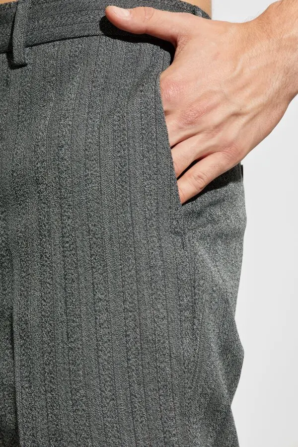 TOD’S Creased Pinstripe Trousers
