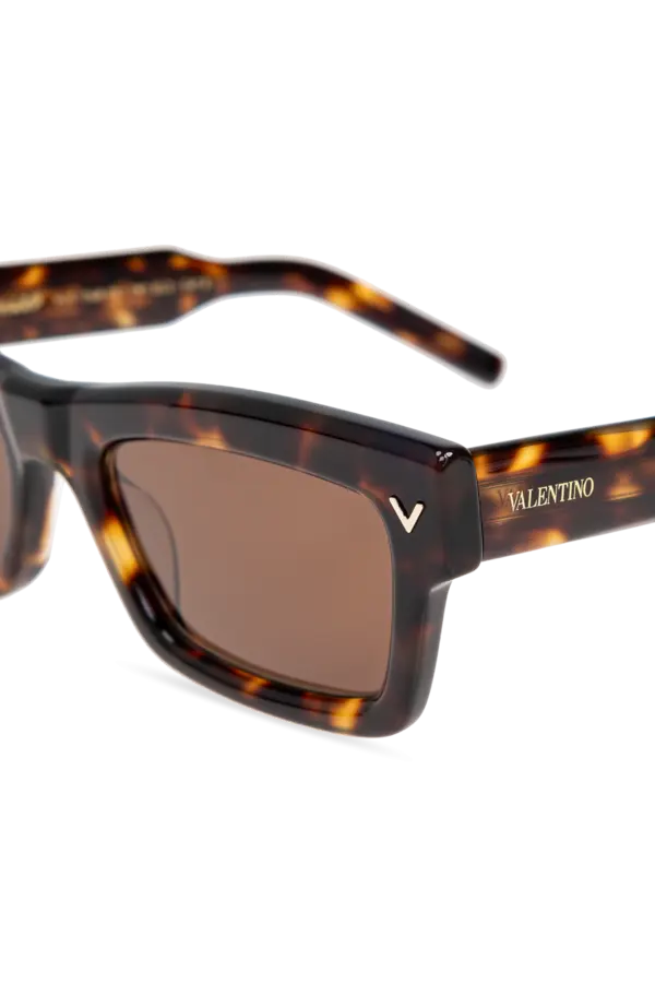 Valentino Garavani Rectangular Frame Sunglasses - Brown