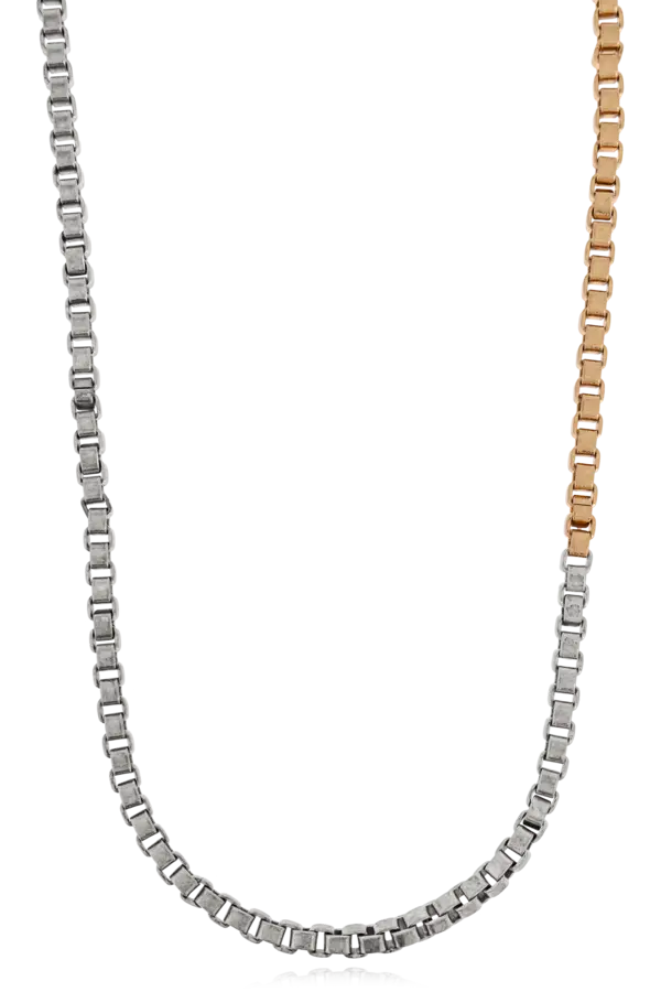 ALLSAINTS Brass Dual-tone Necklace - Silver