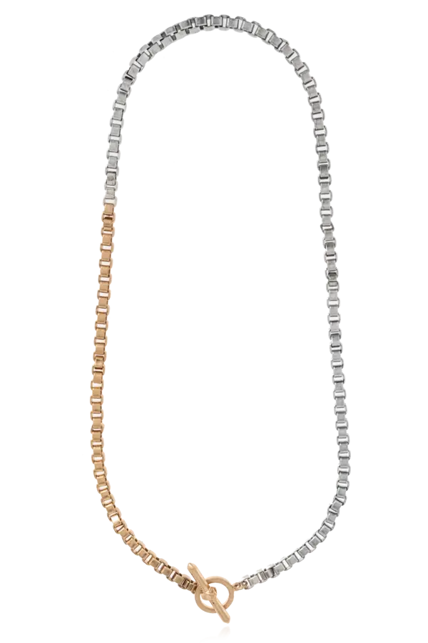 ALLSAINTS Brass Dual-tone Necklace - Silver