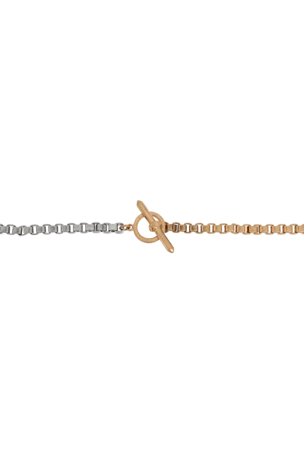 ALLSAINTS Brass Dual-tone Necklace - Silver