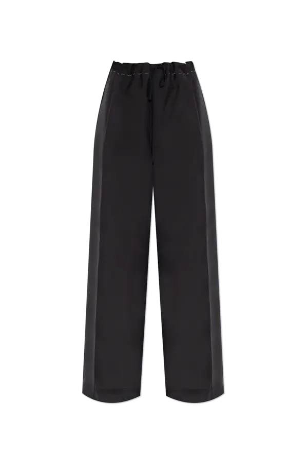 MAISON MARGIELA Creased Trousers - Black