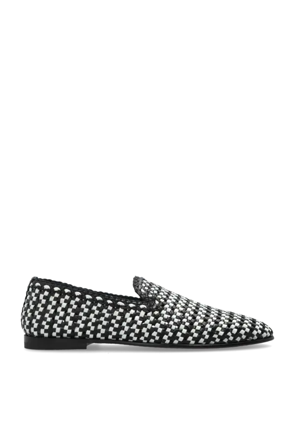 Dolce & Gabbana Houndstooth Loafers - Black