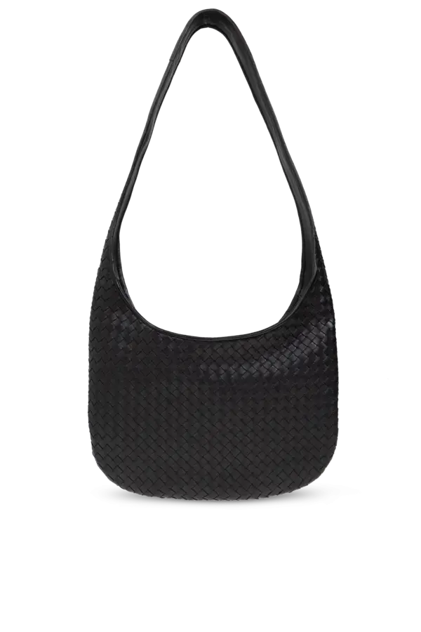 Bottega Veneta Woven Shoulder Bag - Black