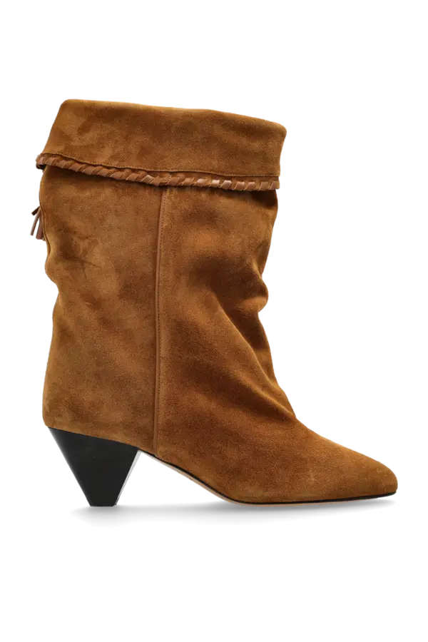 Isabel Marant Étoile Dalby Suede Heeled Ankle Boots - Brown