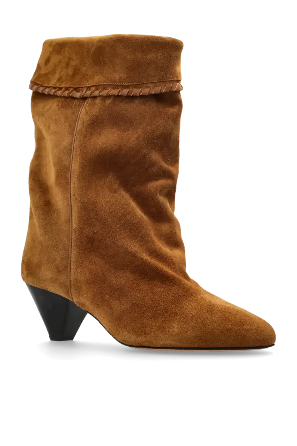 Isabel Marant Étoile Dalby Suede Heeled Ankle Boots - Brown