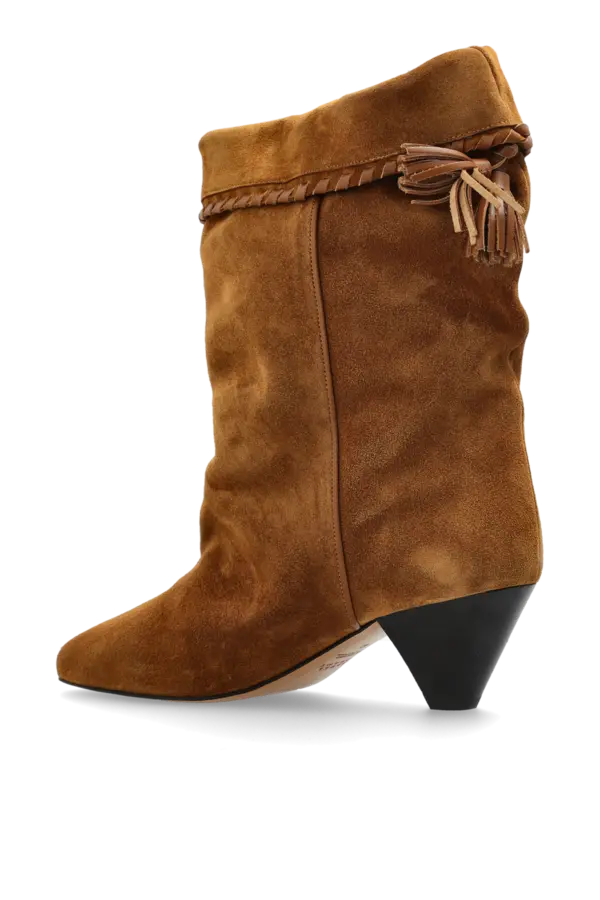 Isabel Marant Étoile Dalby Suede Heeled Ankle Boots - Brown