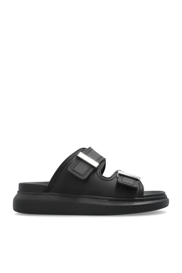 Alexander McQueen Rubber Slides - Black