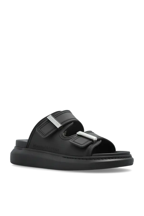 Alexander McQueen Rubber Slides - Black