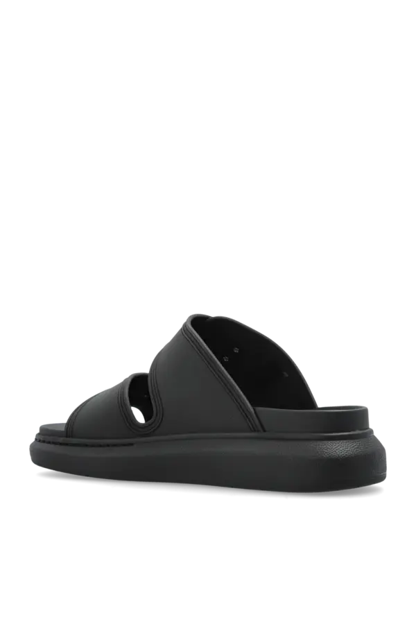 Alexander McQueen Rubber Slides - Black