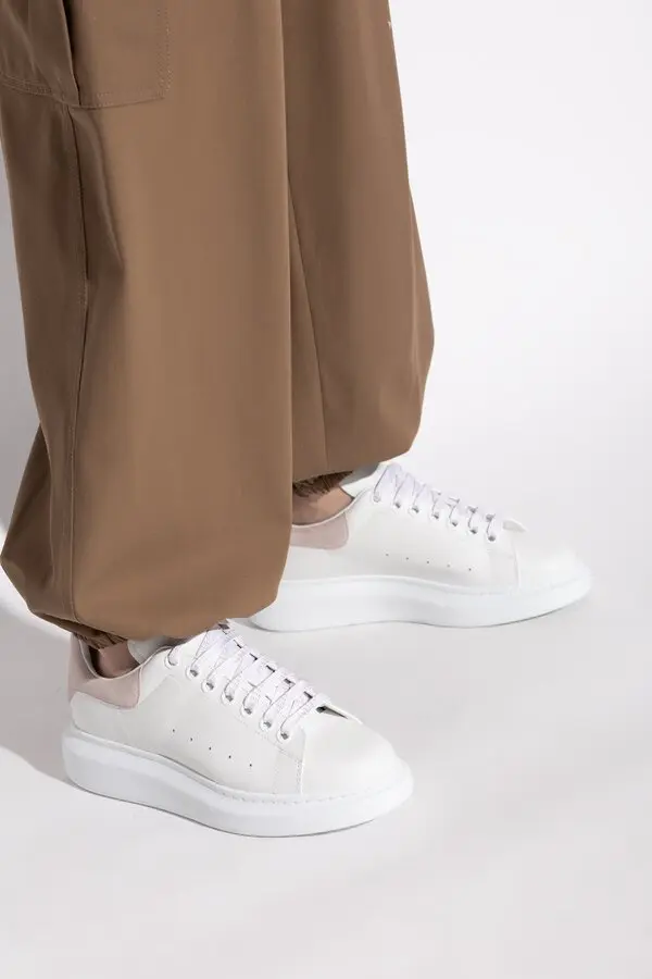 Alexander McQueen Leather Sneakers - White
