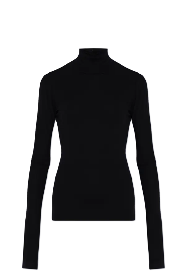 JIL SANDER Double Turtleneck Wool Sweater