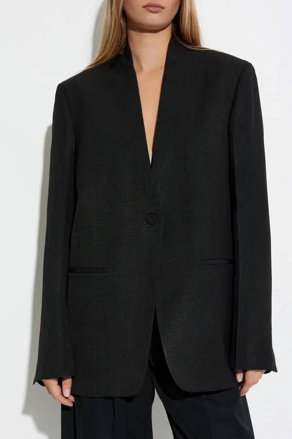 JIL SANDER Blazer With Silk Trim
