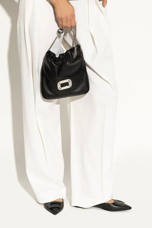 ROGER VIVIER Pilgrim Mini Shoulder Bag - Black