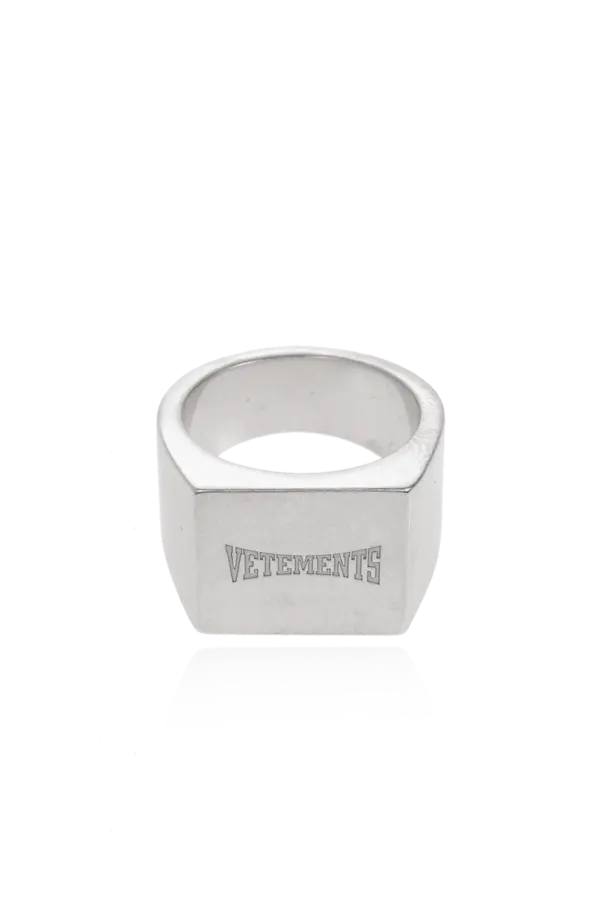 Vetements Logo Ring - Silver