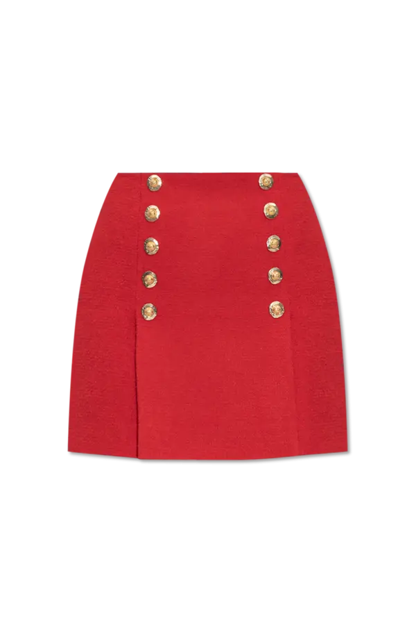 Balmain Skirt With Gold-tone Buttons