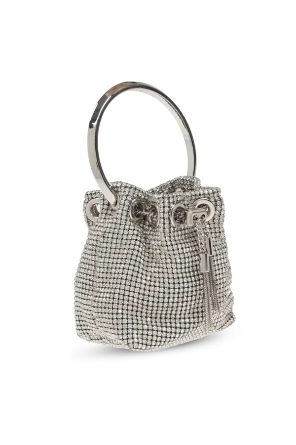 JIMMY CHOO Bon Bon Bucket Bag - Silver