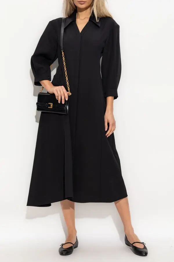JIL SANDER Wool Midi Dress