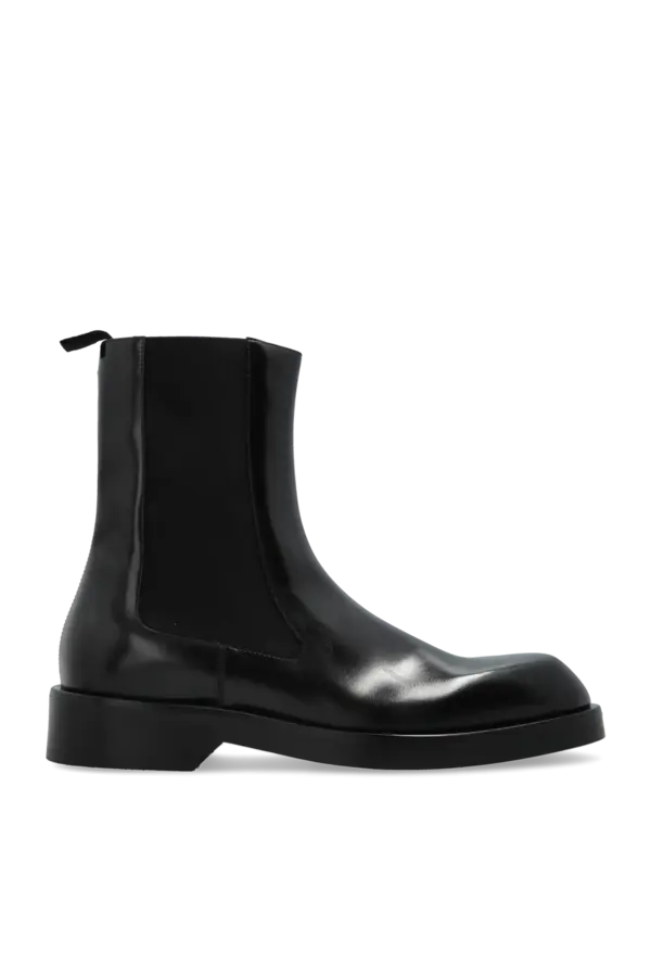 JIL SANDER Leather Ankle Boots