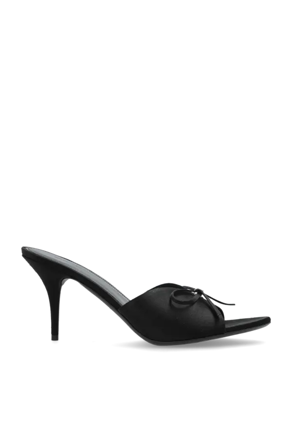 Balenciaga Heeled Knife Mules - Black