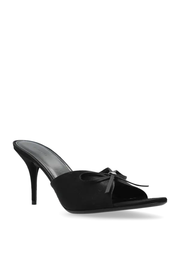 Balenciaga Heeled Knife Mules - Black