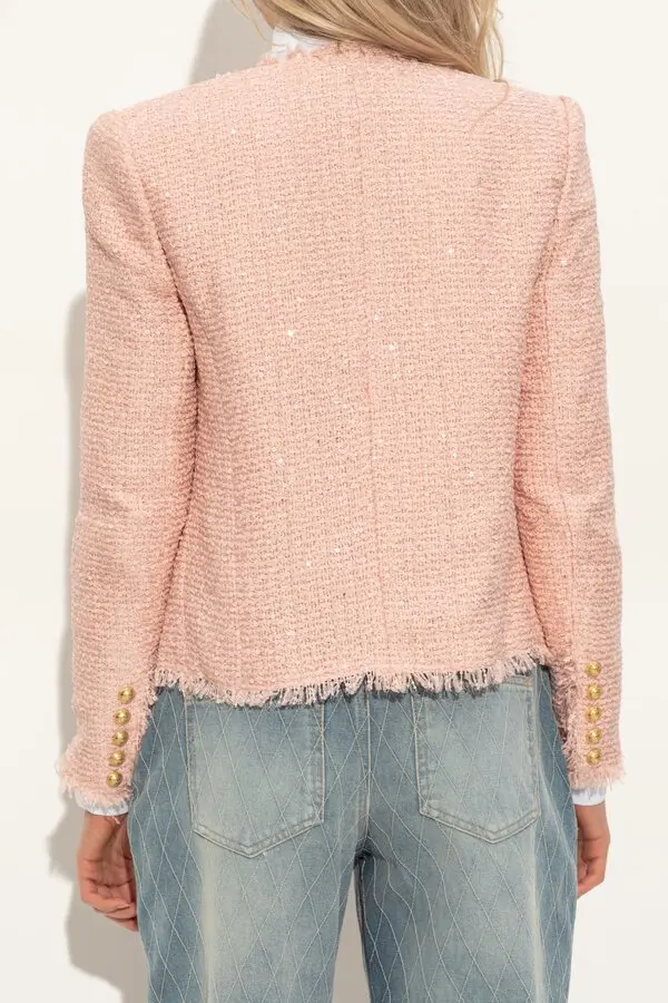 Balmain Sequin-embellished Tweed Blazer
